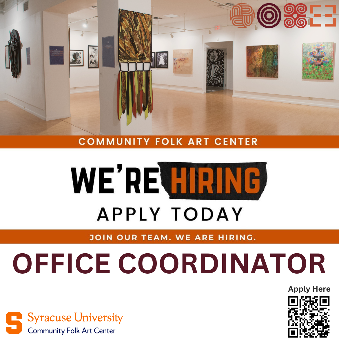 We’re Hiring : Office Coordinator - Community Folk Art Center ...
